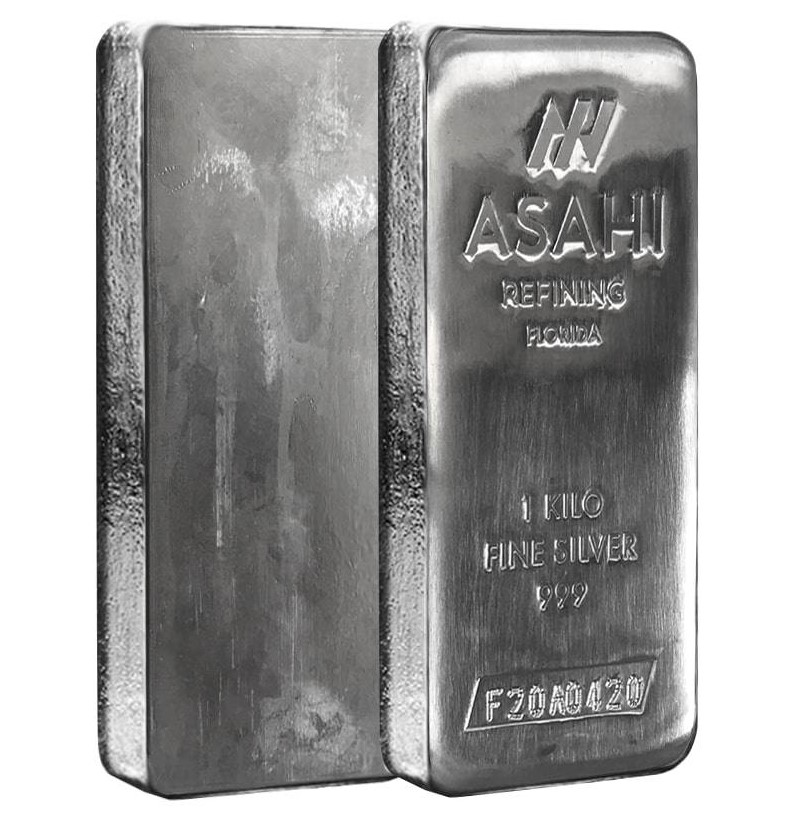 1 kilo Silver Bar - Asahi Refining - AU Bullion Canada