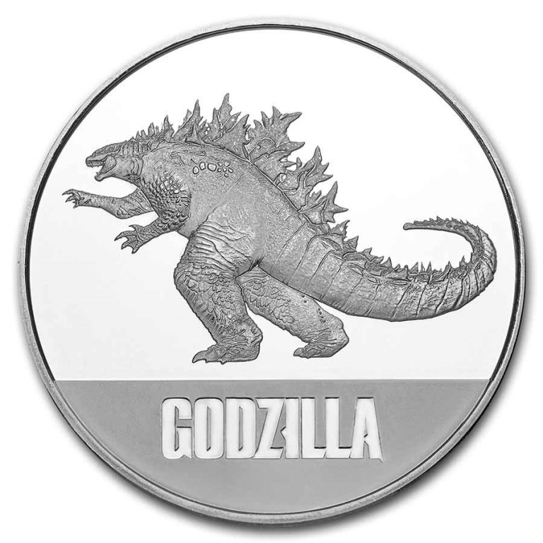 2021 1 oz Silver Niue Godzilla Coin - AU Bullion Canada