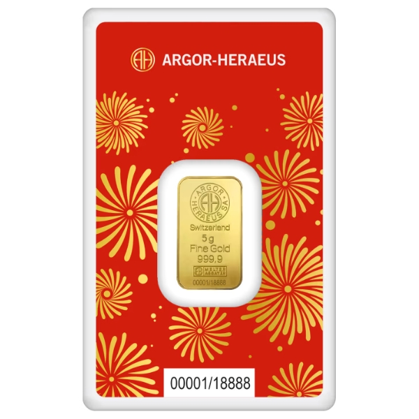 5 Gram Year of the Snake Gold Bar (In Assay) – Argor-Heraeus - AU ...